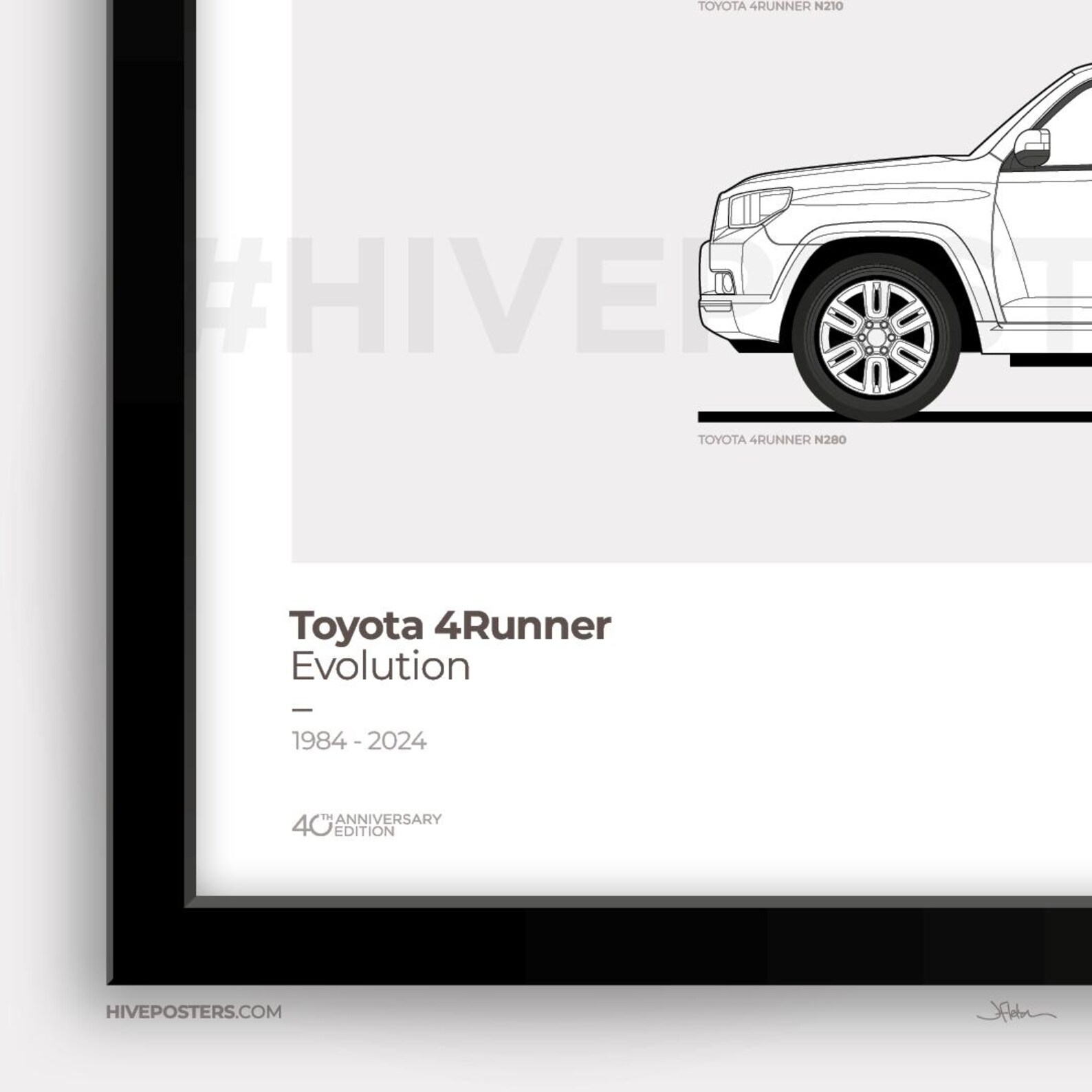 Toyota 4runner Evolution Poster - Etsy