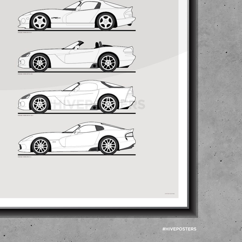 Dodge SRT Viper Evolution Poster | Etsy