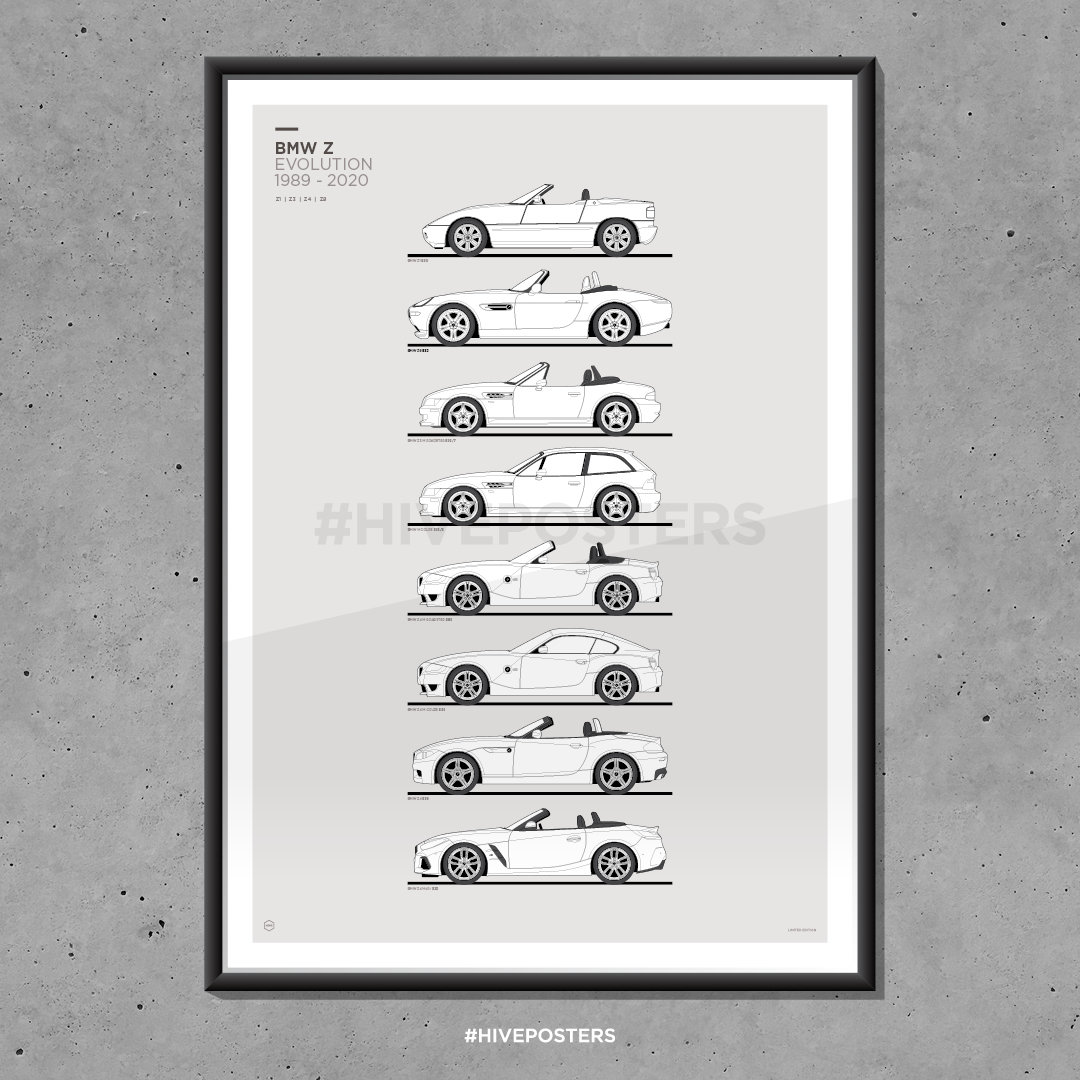 BMW Z Evolution Poster - Etsy