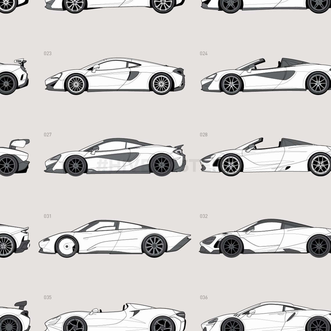 Mclaren Poster Evolution History - Etsy