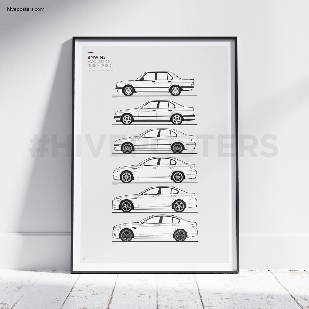 BMW M5 Evolution Poster - Etsy