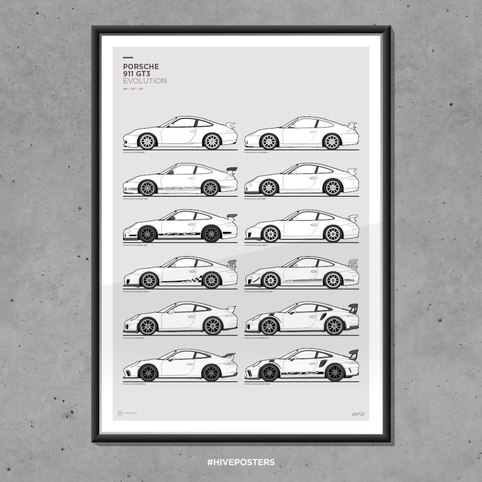 Porsche 911 GT3 Evolution Poster | Etsy
