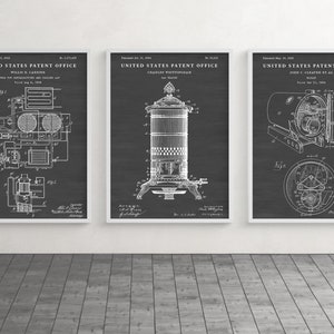 HVAC Tech Gift: Air Conditioner, Gas Heater & Boiler Patent Poster ...