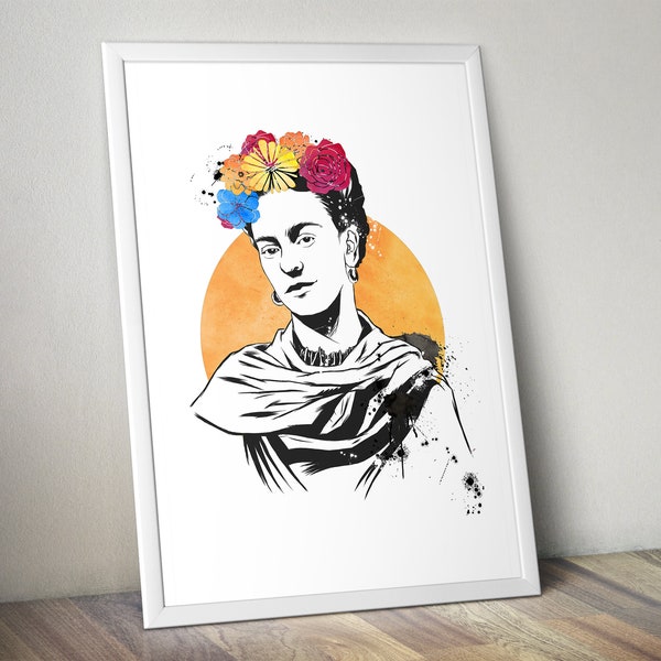Frida Watercolor - Etsy Frida Watercolor - Etsy