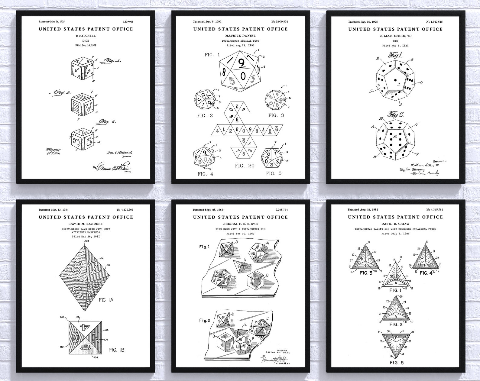 Dnd Dice Vintage Wall Art Board Games Geeky Gift RPG Die - Etsy