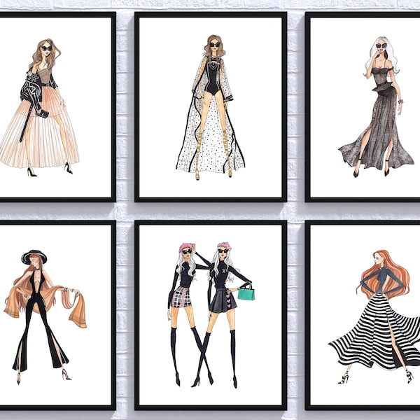 Fashion Illustration - Etsy