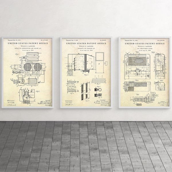 Hvac Blueprint Wall Decor - Etsy