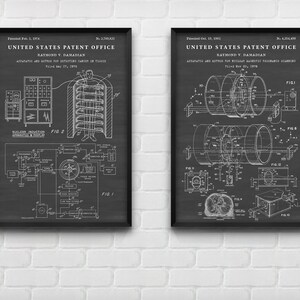 Medical Wall Art: MRI Machine Patent Posters, Radiology Inventions, X ...