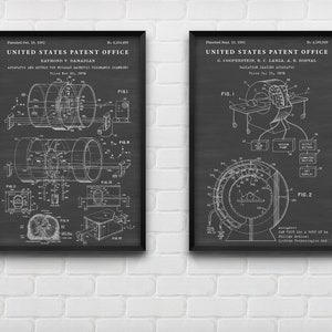 MRI & CT Scan Machine Patent Wall Art, X-ray Diagnostics Inventions ...
