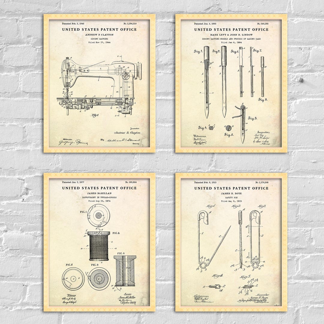 Sewing Patent Wall Art, Blueprint Posters, Tailor, Fashion Designer ...