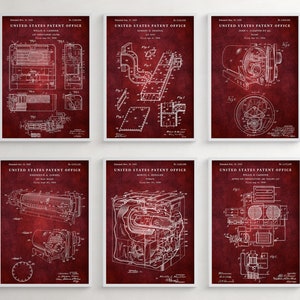 Air Conditioning, Boiler, HVAC Patent Wall Art, Heating and Cooling ...