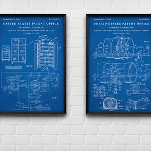 Medical Wall Art: MRI Machine Patent Posters, Radiology Inventions, X ...