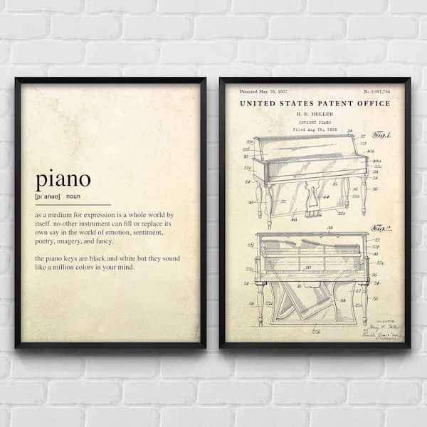 Piano Posters - Etsy