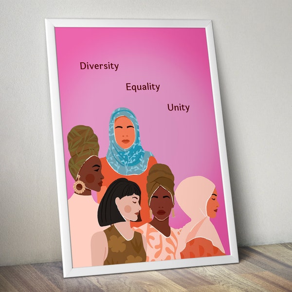 Female Unity Poster Etsy