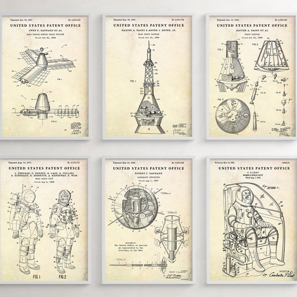 Outer Space Blueprint Poster - Etsy