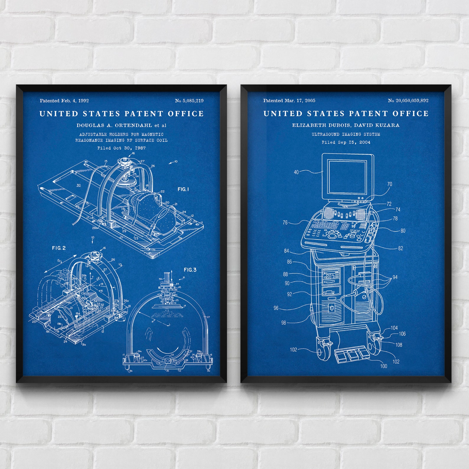 MRI & Ultrasound Patent Wall Art, Medical Imaging Diagnosis, Inventions ...