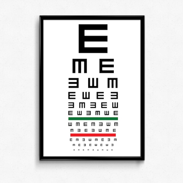 Snellen Chart - Etsy