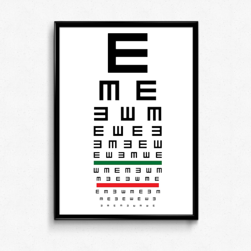 Eyechart Poster - Etsy