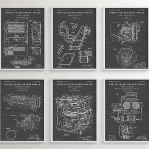 Air Conditioning, Boiler, HVAC Patent Wall Art, Heating and Cooling ...