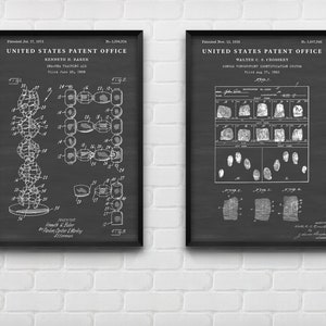 Forensic Science Wall Art: DNA RNA & Fingerprints Patent Print, Police ...