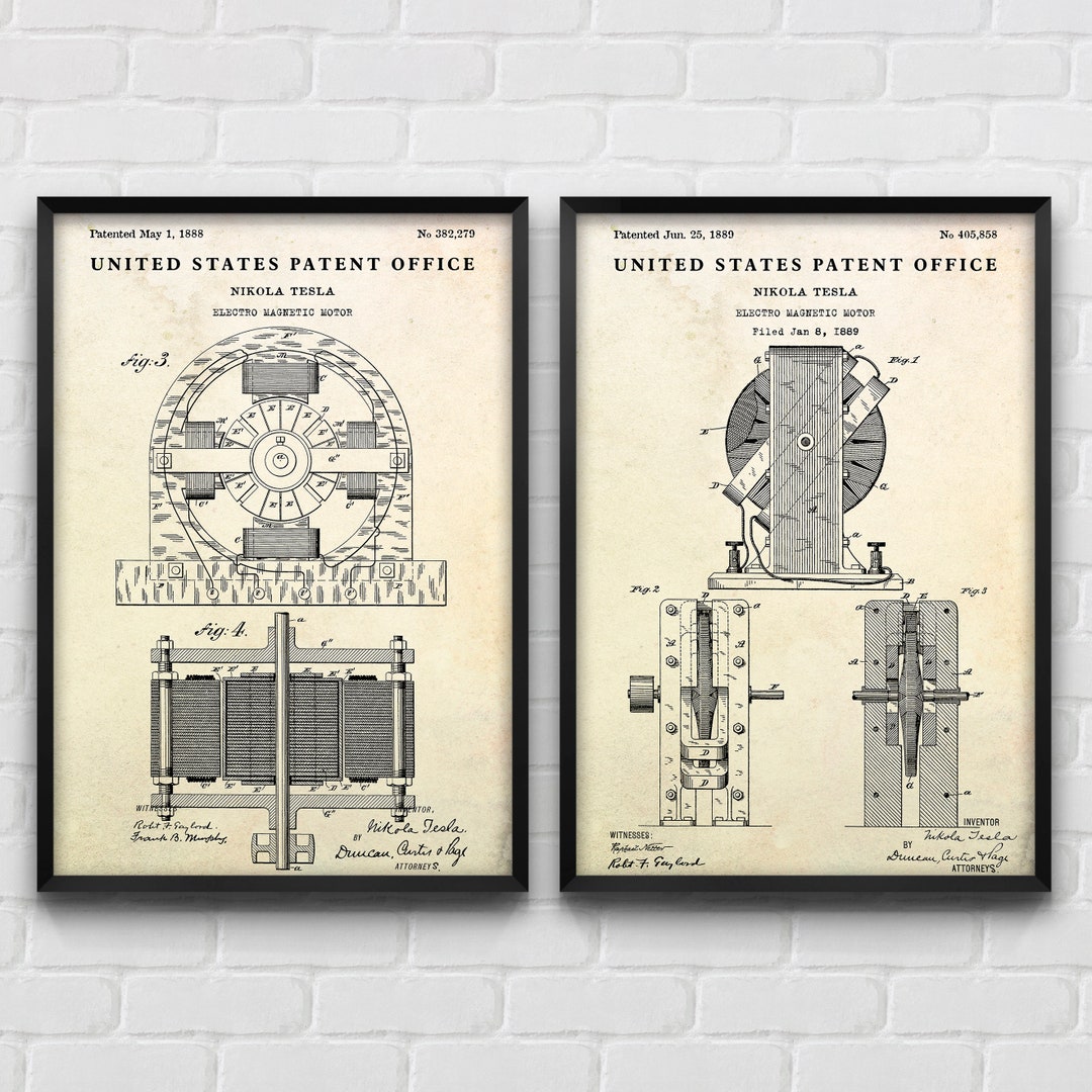 Electro Magnetic Motor Patent Wall At, Engine Inventions Blueprint ...