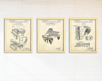 Grand Piano Wall Art Music Room Vintage Decor Music - Etsy