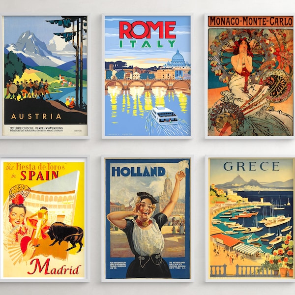 Europe Travel Poster - Etsy