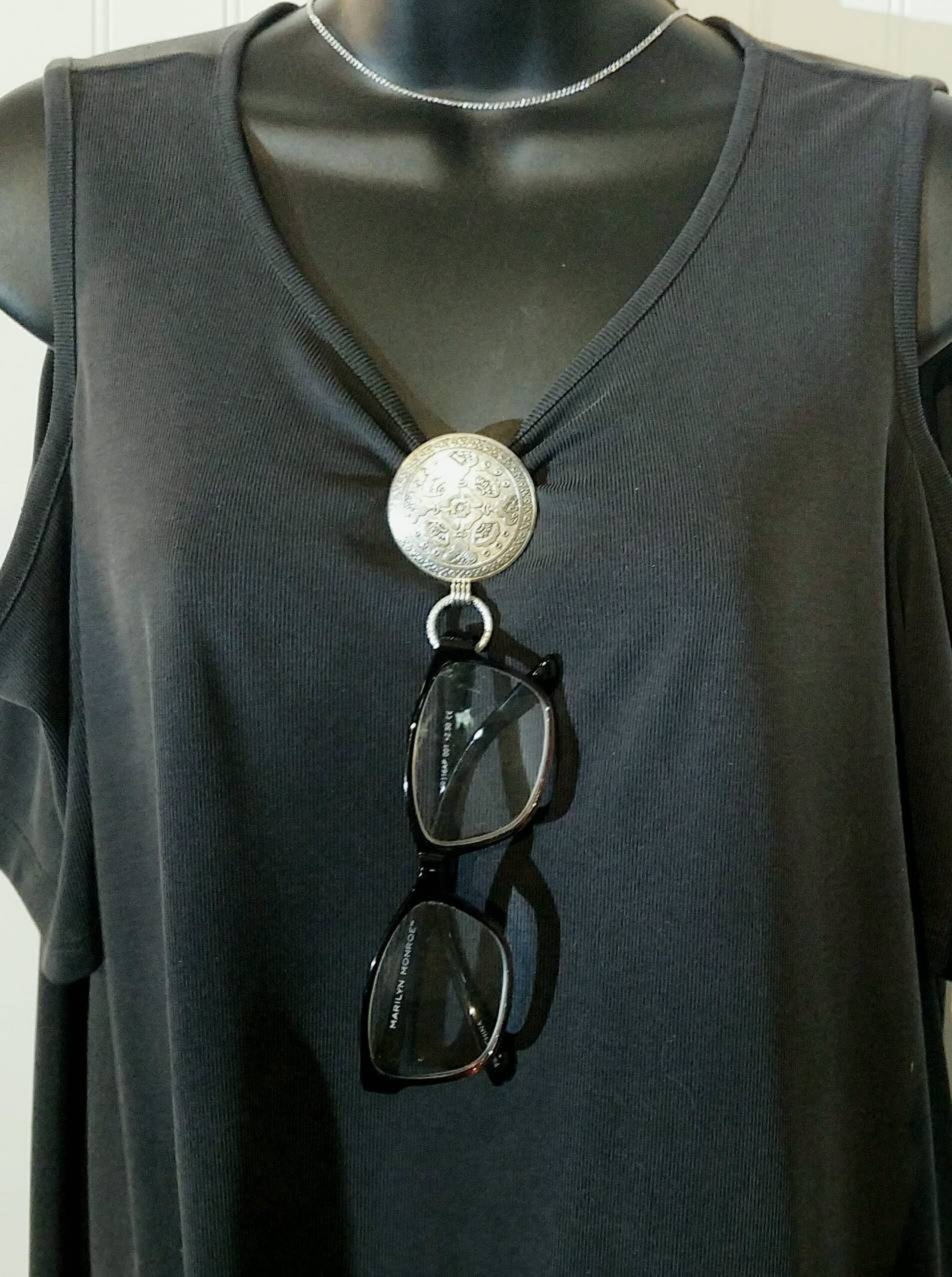Boho Round Clip On Eyeglass Holder Clip It On Clothing Or Etsy