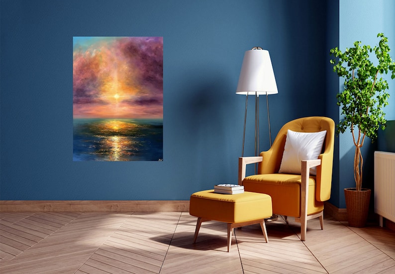 Abstract Seascape Original Acrylic Painting "after All",30x40x1.5" - Etsy