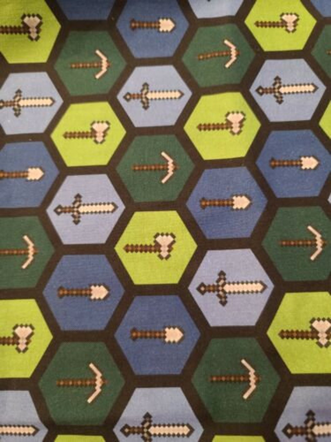 Minecraft Mojang Tools Springs Creative Quilting Cotton Fabric 1yd X 45 ...