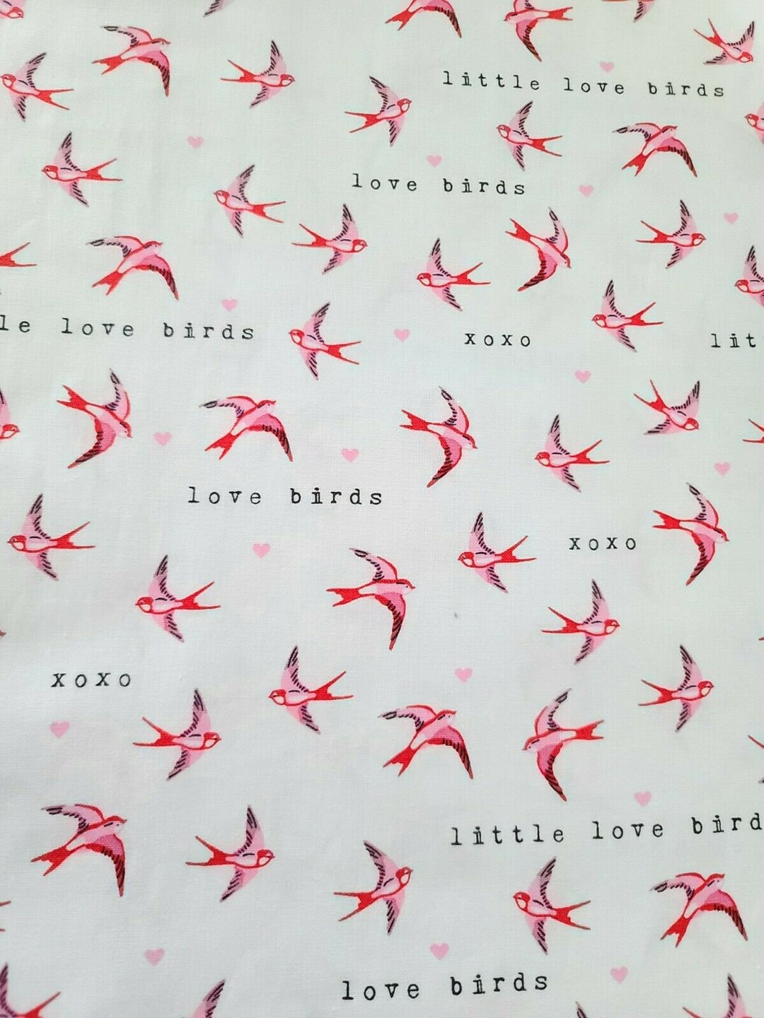 Riley Blake Sending Love Flying Birds Love Birds Cotton Fabric - Etsy