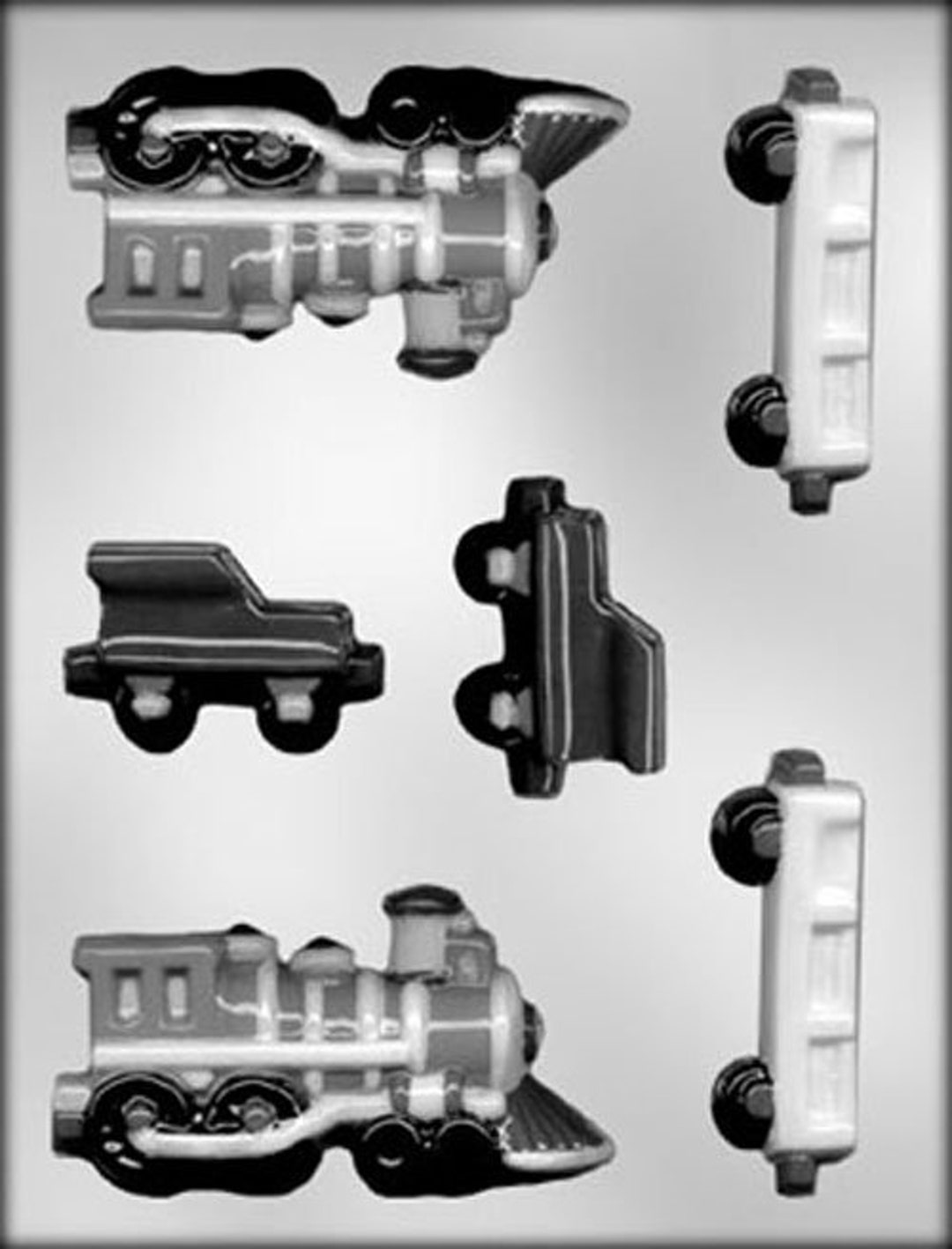 3D Train and Railcars Chocolate Mold - Etsy