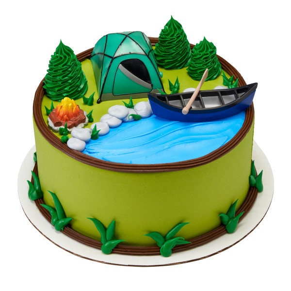 Camping Cake Topper - Etsy