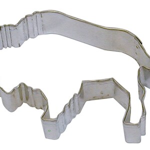 Metal 4 Buffalo Tin Plated Steel Cookie Cutter Bison Western Cowboy ...