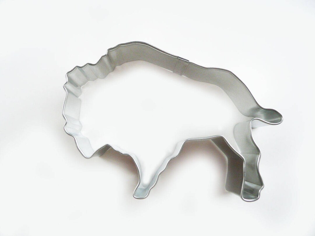Metal 4 Buffalo Tin Plated Steel Cookie Cutter Bison Western Cowboy ...