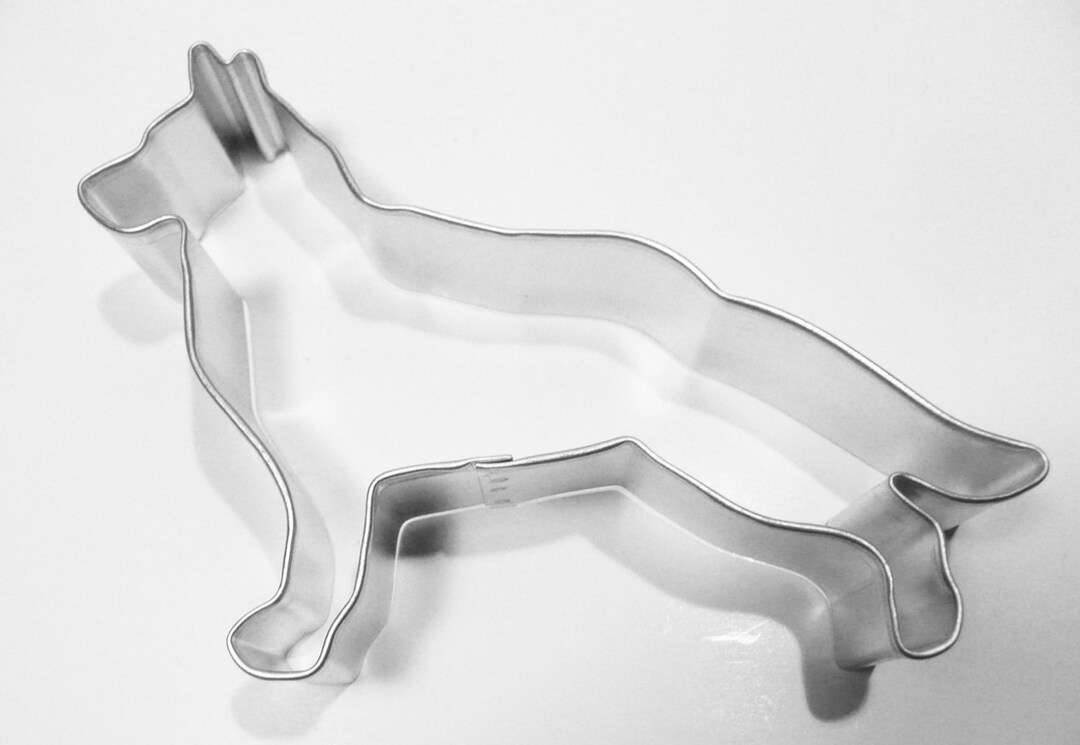 Metal 5.25 German Shepherd Cookie Cutter Dog Tin Plated - Etsy