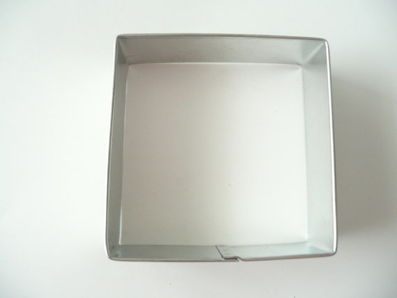 Metal 2.5 Inch Square Shape Cookie Cutter Tin Plated Fondant | Etsy