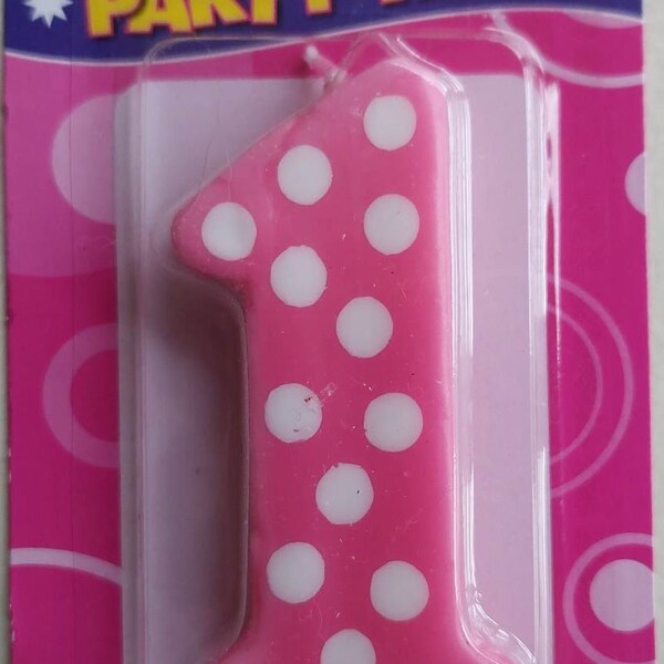 Polka Dot Number Cake Topper - Etsy