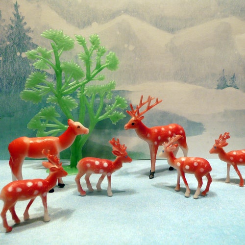 Miniature Reindeer Christmas Miniatures Miniature Deer - Etsy