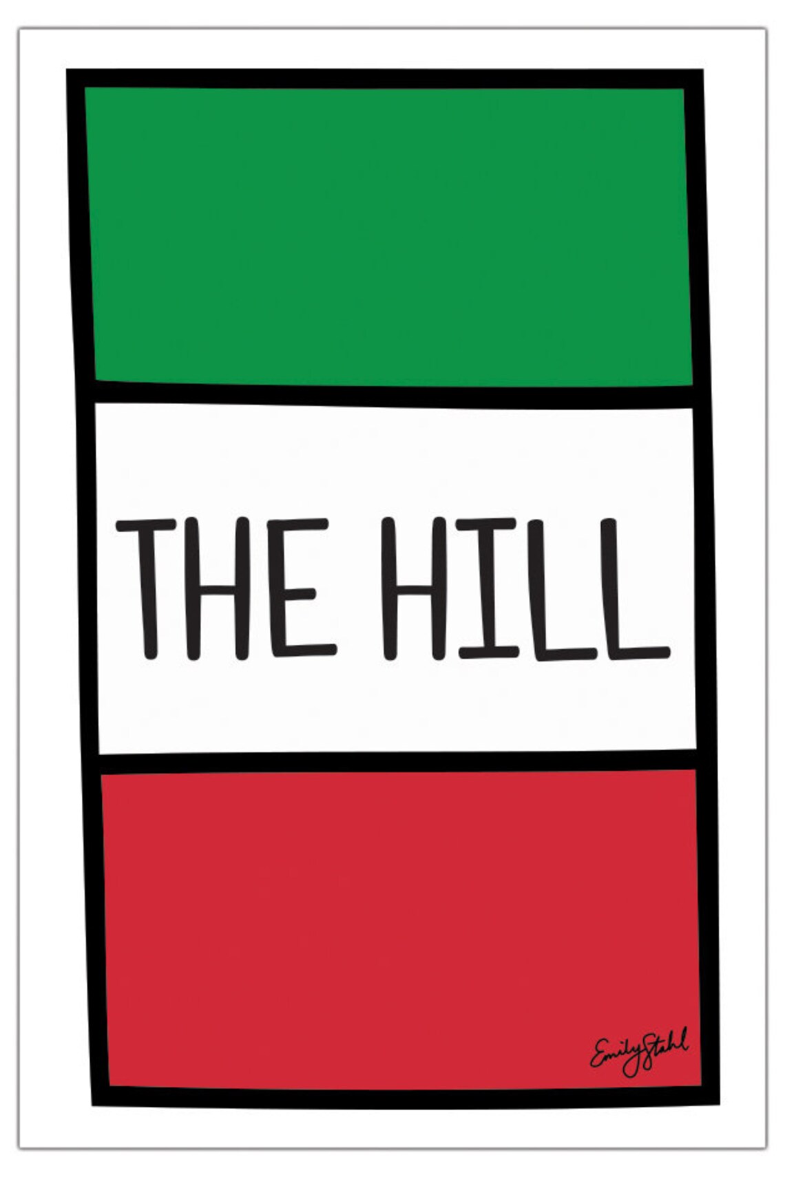 The Hill Banner Sticker 2.1 X 3.15 In the Hill Sticker - Etsy