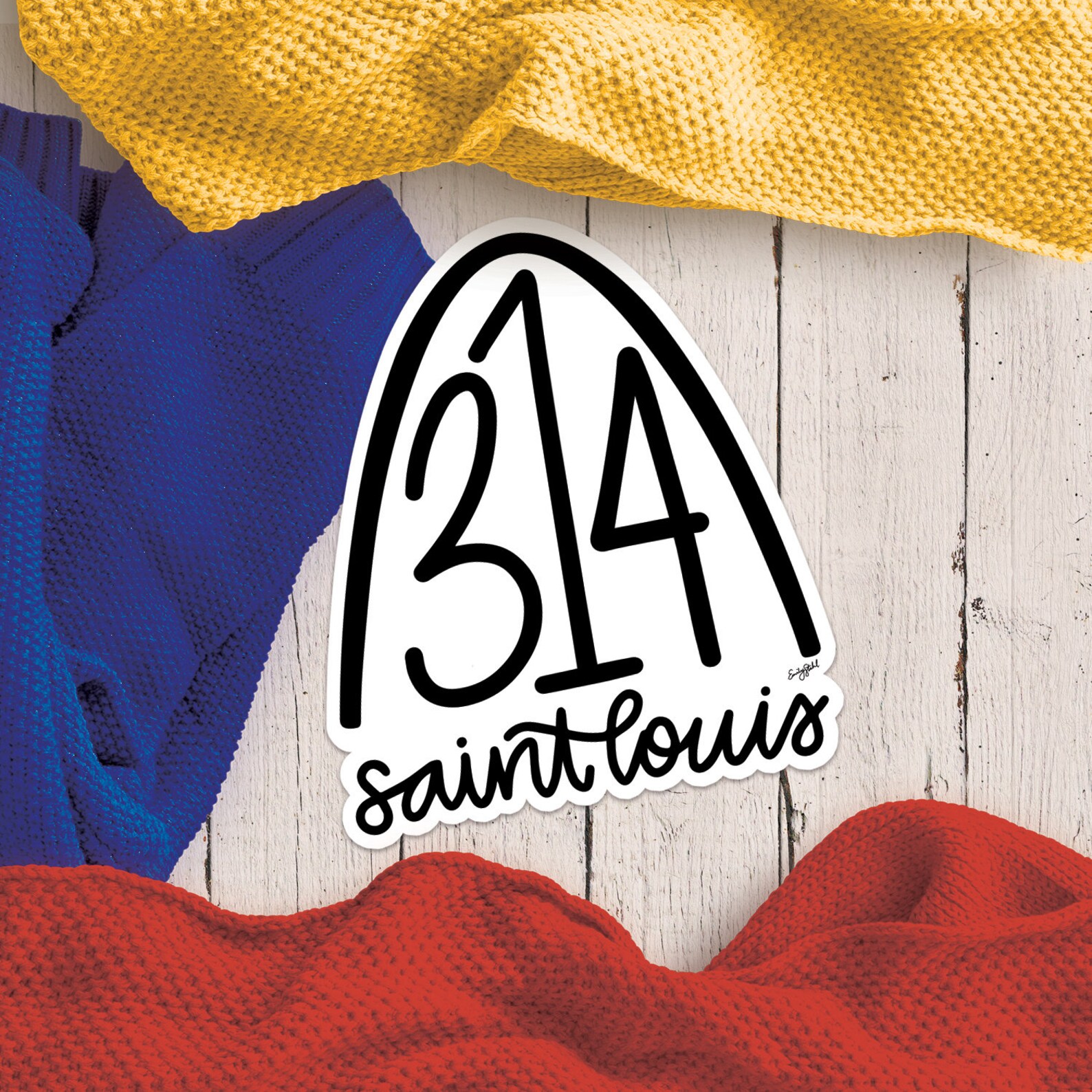 STL Sticker 314 Saint Louis STL Hand Lettered Sticker Arch - Etsy