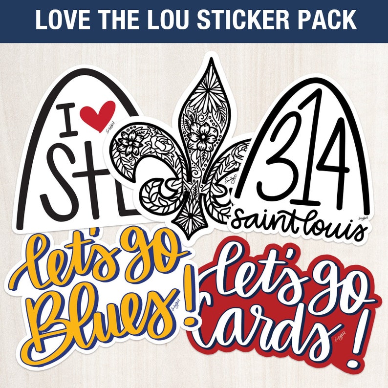Love the Lou Sticker Pack Saint Louis Stickers STL | Etsy