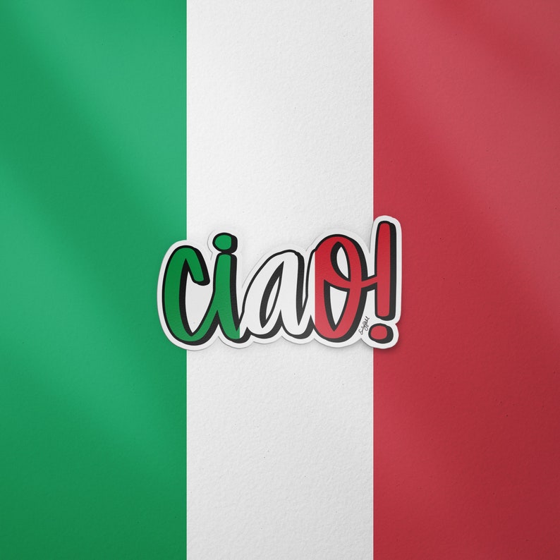 Ciao Sticker 3.25 X 1.8 In the Hill Sticker Custom Hand - Etsy