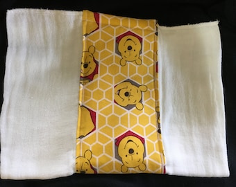 Set of Winnie the Pooh Burp Cloths, Disney Burp Cloths, Unisex Burp ...