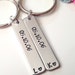 Personalized Date Keychains, Wedding, Engagement, Anniversary Date ...