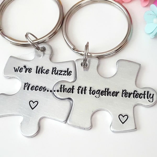 Puzzle Keychain - Etsy