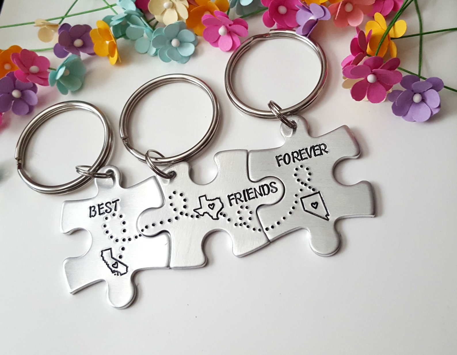 Personalized Keychains Friendship Keychains Family | Etsy