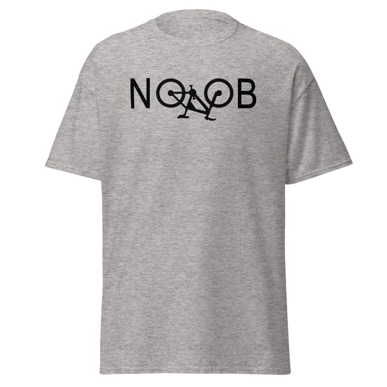 MTB Mountain Bike "noob" T-shirt 100% Cotton Tee Biking Cycling Gift ...