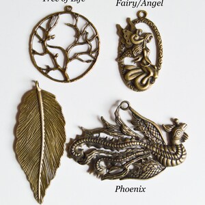 Choice of Large Pendant-phoenix-tree of Life-fairy-angel-leaf-choice of ...