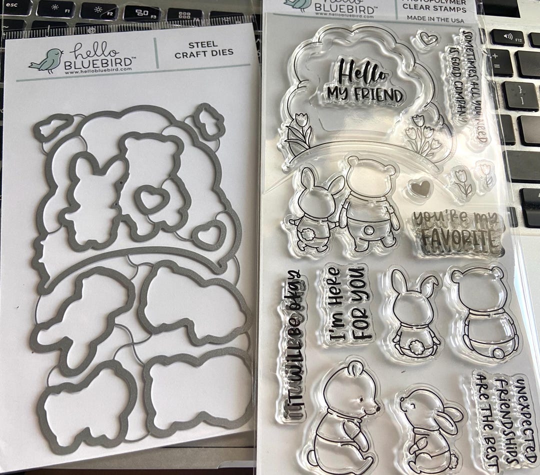 Hello Bluebird Stamp and Dies Sets, Picked for You, Besties - Etsy